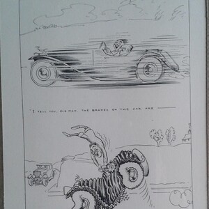 H M Bateman '30s Motoring Cartoon - Etsy