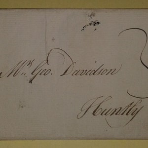 Postal History Cover/letter Banff/huntly - Etsy