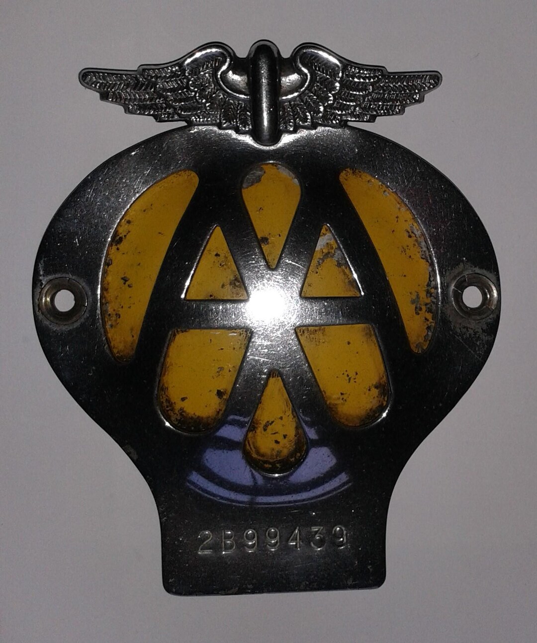 Vintage AA Car Badge - Etsy