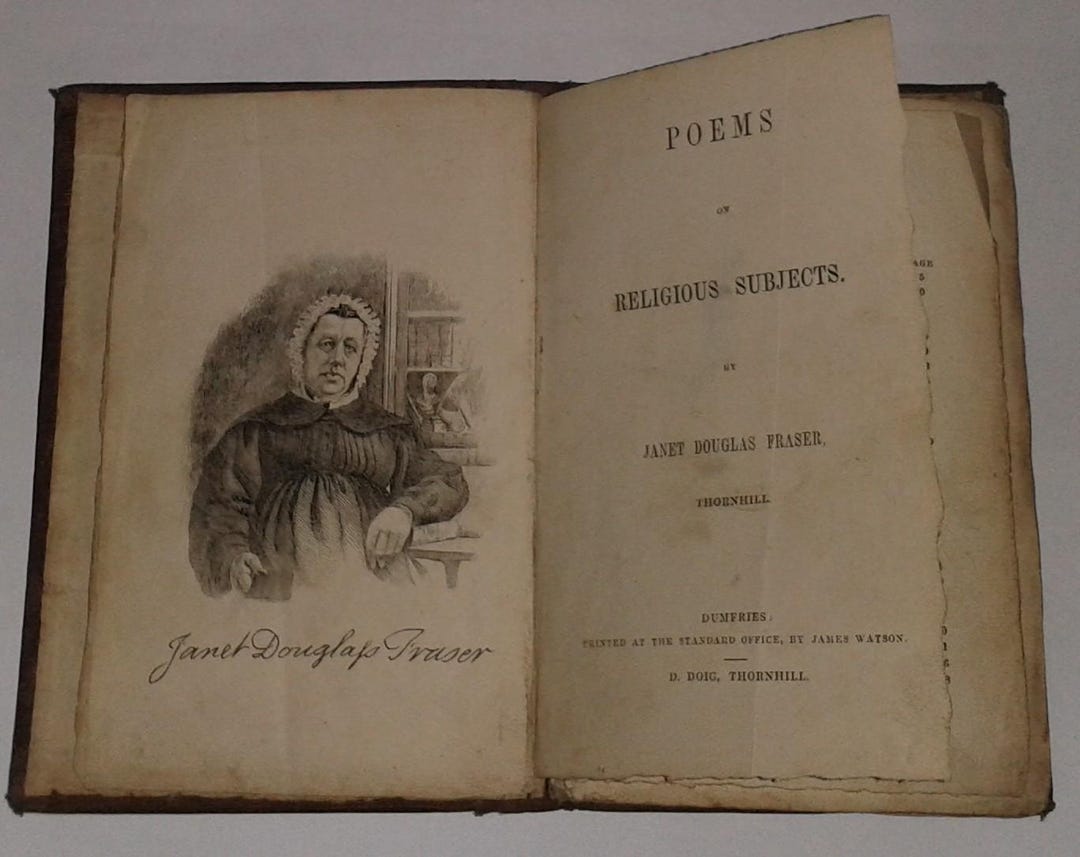 Janet Douglas Fraser's 1884 Book - Etsy