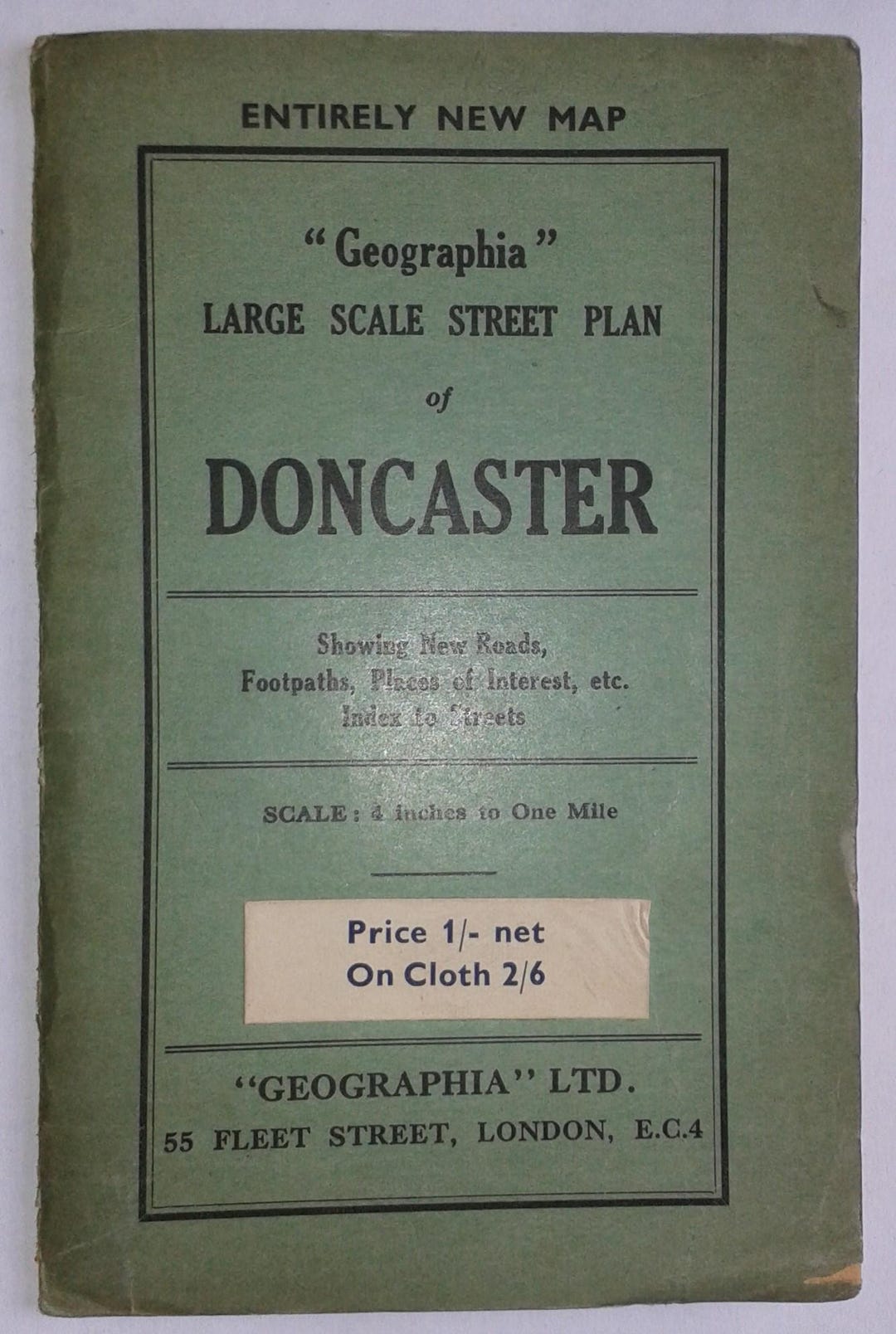1940s Large Scale Doncaster Street Map - Etsy
