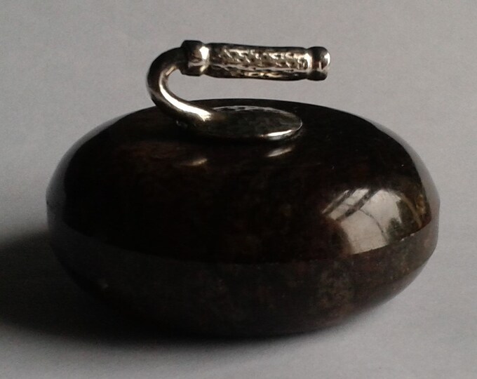 Curling Stone Paperweight - Etsy