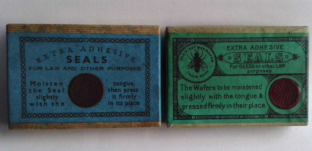 Antique Adhesive Legal Seals (2 Boxes) - Etsy