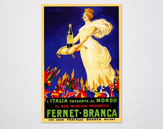 Fernet Branca Vintage Food&Drink Poster Papel De Póster O,