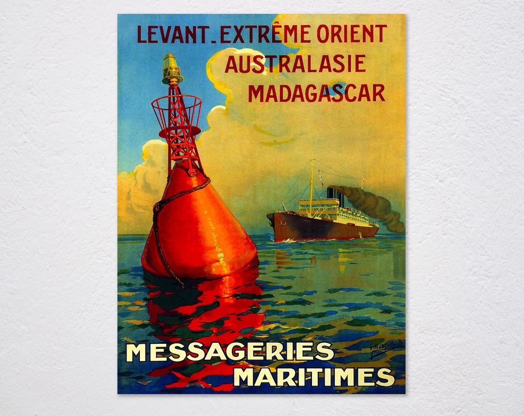 Messageries Maritimes French Merchant Shipping Levante Extreme Orient ...