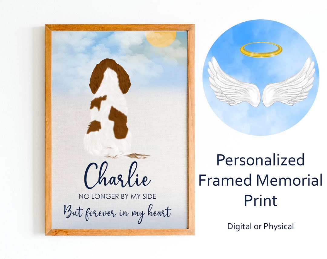 Personalized Cocker Spaniel Remembrance Print, Dog Sympathy Gift ...