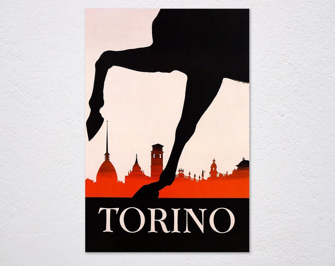 Torino the Horse Statues of Turin Italy Travel Tourism Vintage Retro ...