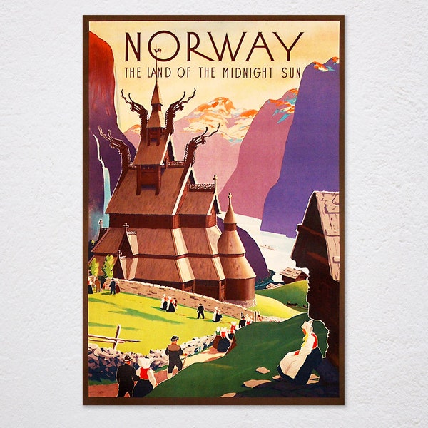 Norwegian Travel Posters - Etsy