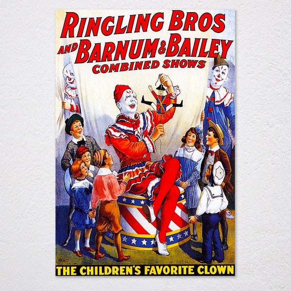 Circus Clown Poster - Etsy