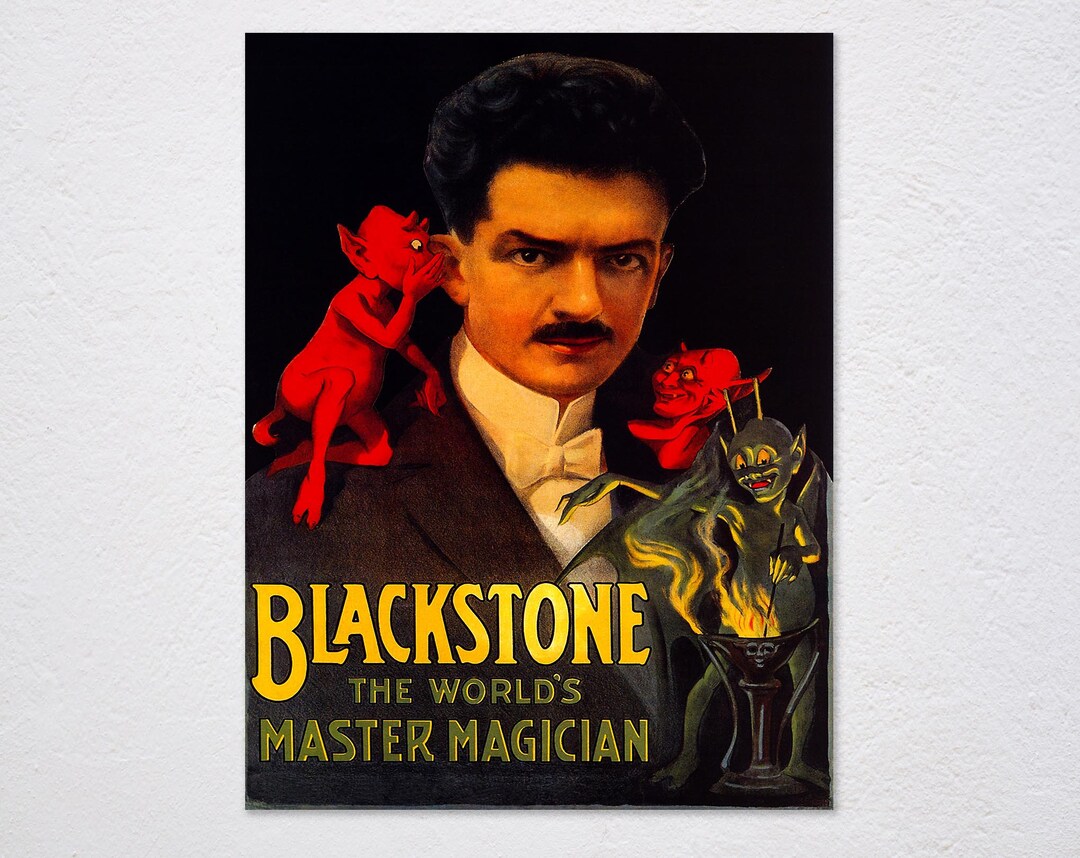 Blackstone The Worlds Master Magician Illusionist Magic Show vintage ...