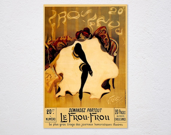 Le Frou Frou Theater Show France French Vintage Retro Poster - Etsy