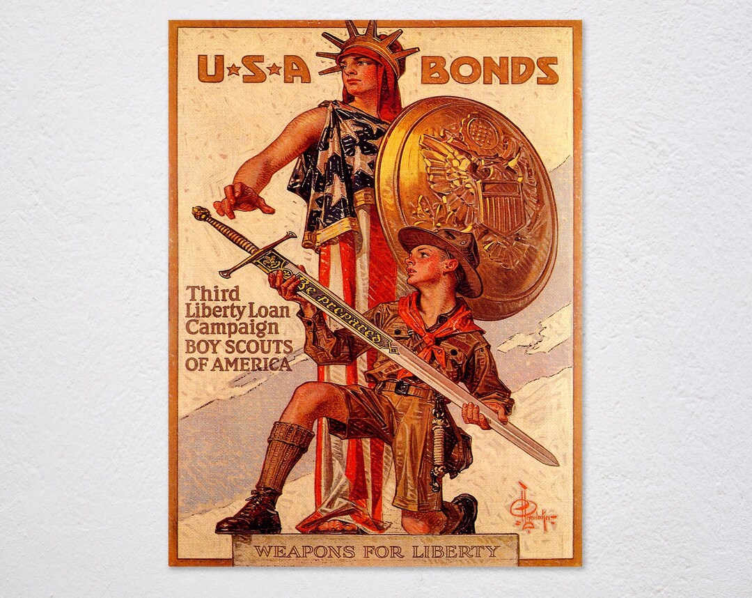 Usa Bonds Campaign Boy Scouts of America Weapons for Liberty Sword Be ...