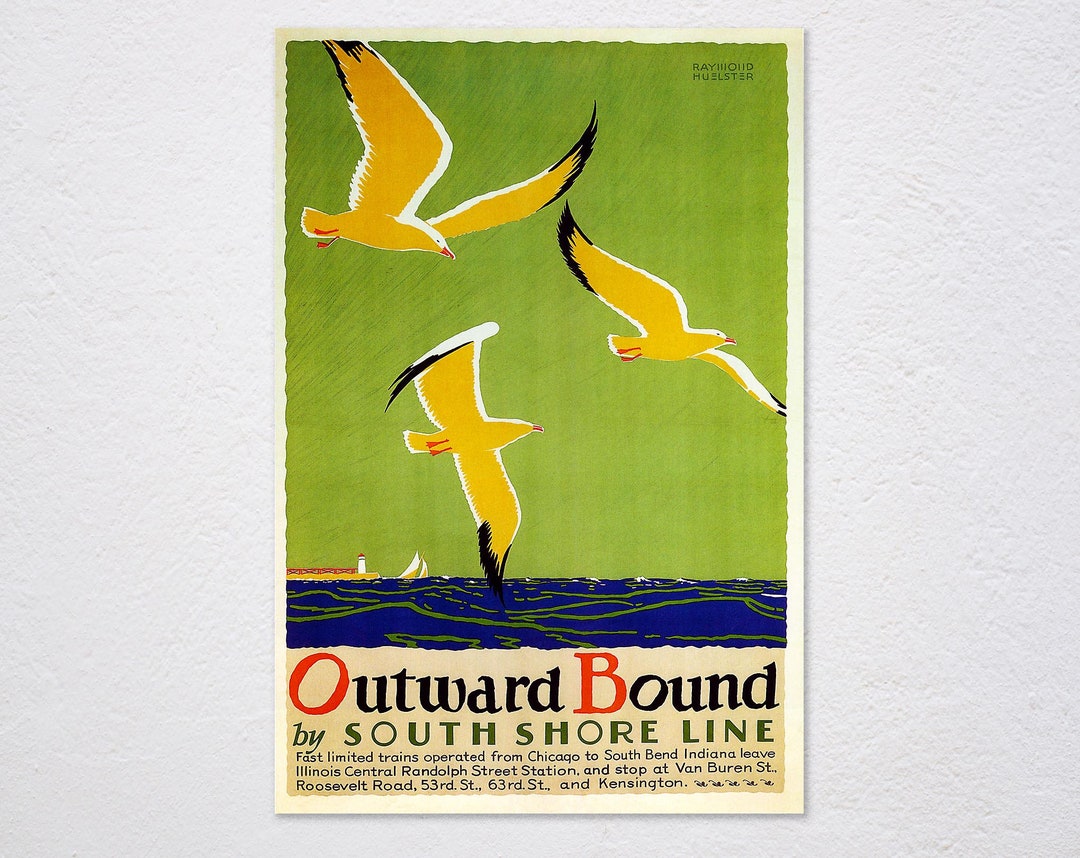 Outward Bound by South Shore Line Lake Michigan Birds Gulls Usa Travel ...