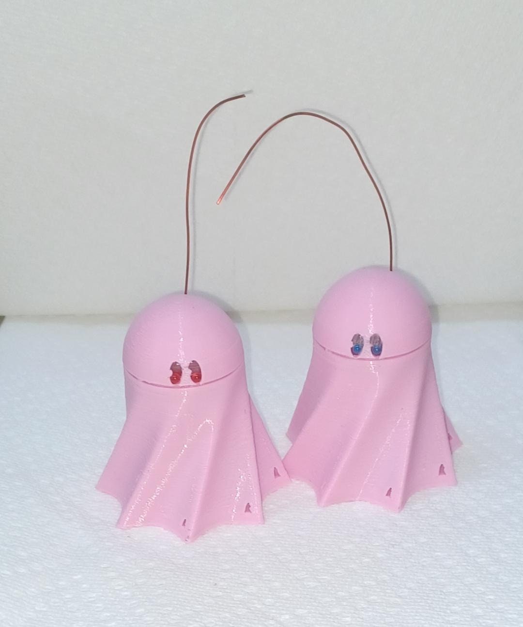 Ghost Detectors. Pink Ghost EMF Detector Both Ghost. One With Blue Eyes ...