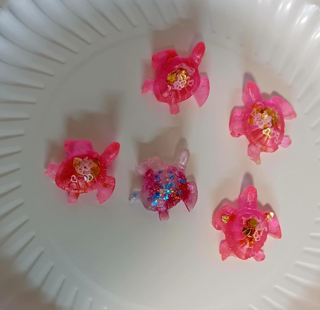 Miniature Sea Turtles, Set of 5. Fairy Garden, Dollhouse, Craft ...