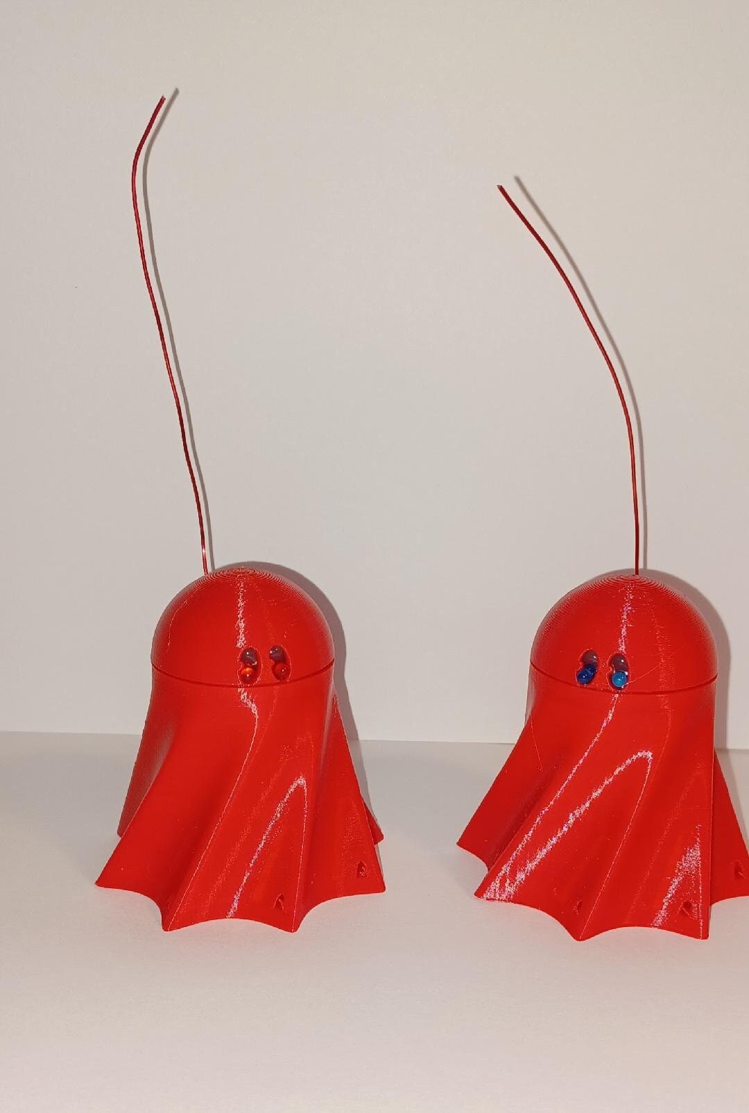 Ghost Detectors. Red Ghost EMF Detector Both Ghost. One With Blue Eyes ...