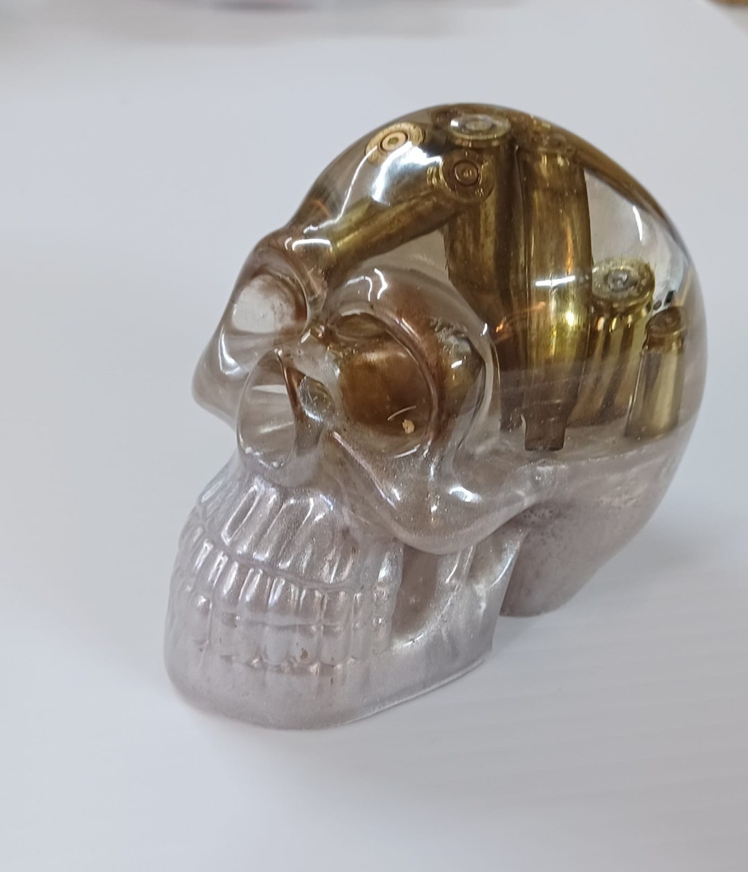 Bullet Skull | Epoxy Resin Skull | Skull Decoration | Bullet Decoration ...