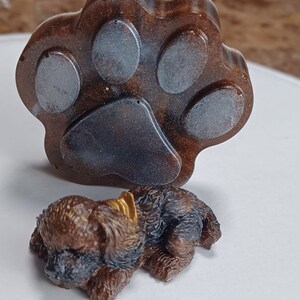 Dogs, Set of Four Dogs and a Paw, Miniature Set of Dogs, Dogs for ...