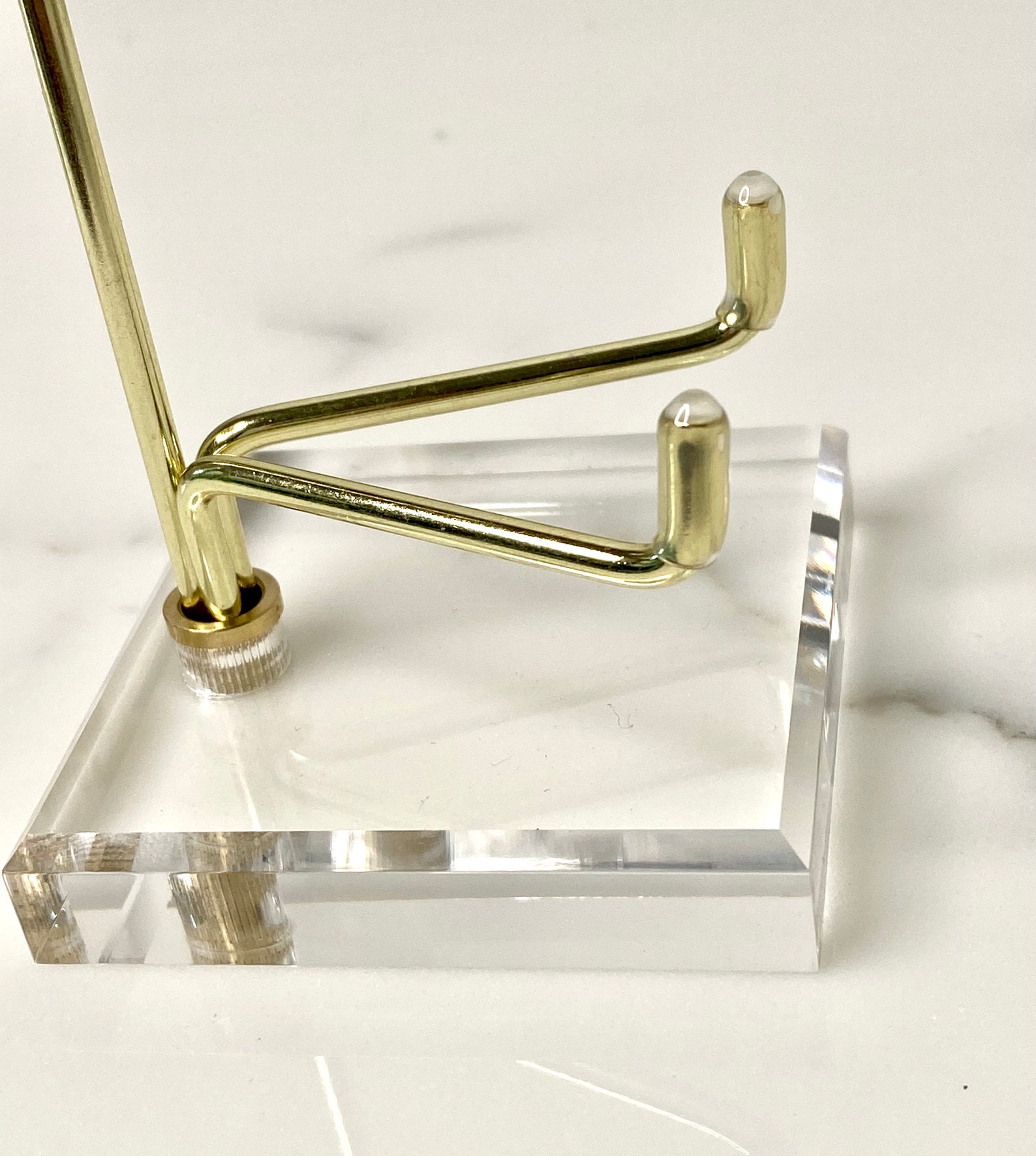 Crystal Stands Perspex and Gold Coloured Metal Various Sizes - Etsy ...