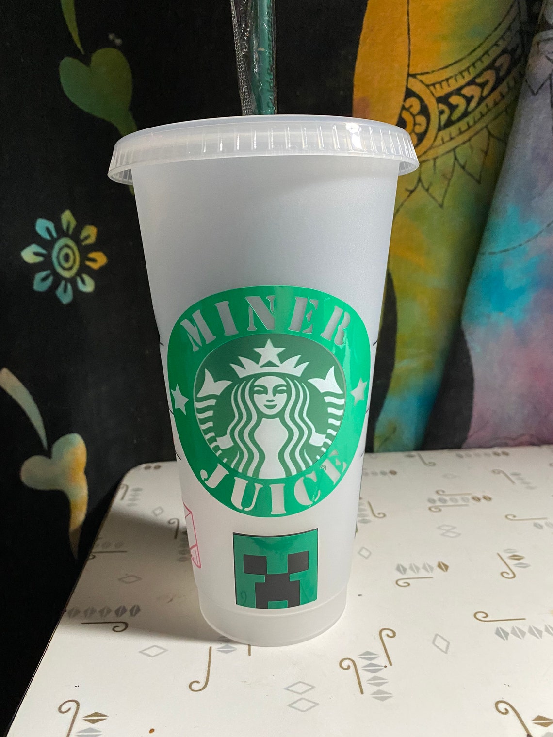 Minecraft Reusable Starbucks Cold Cup Gamer Video Games | Etsy