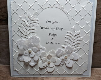 Wedding Card Elegant Handmade - Etsy