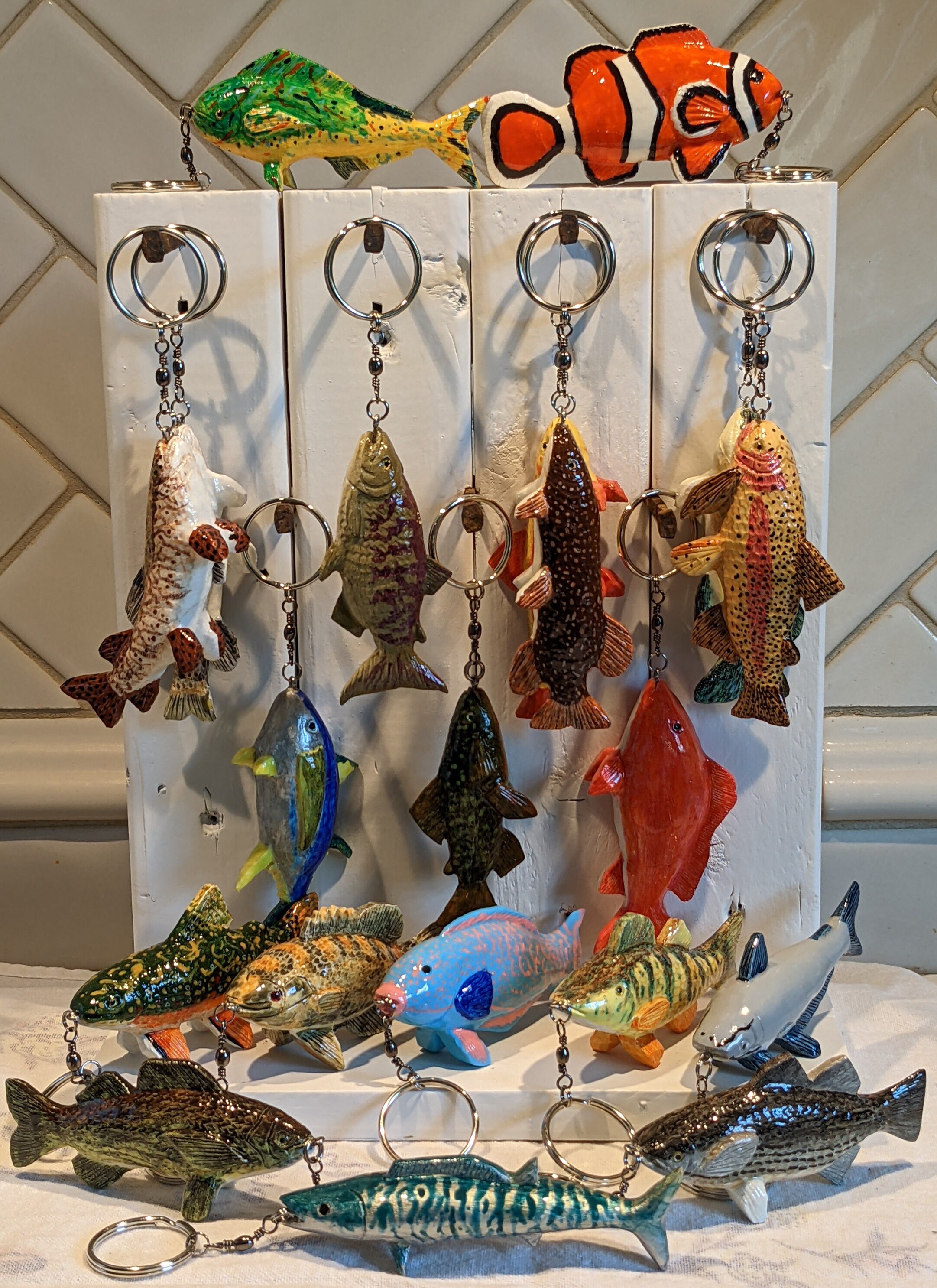 Saltwater Fish Keychain - Etsy