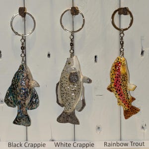 Hand-carved Fish Keychains - Etsy