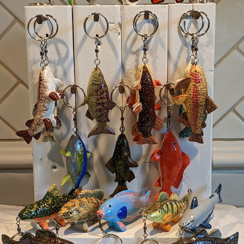 Fish Keychain - Etsy