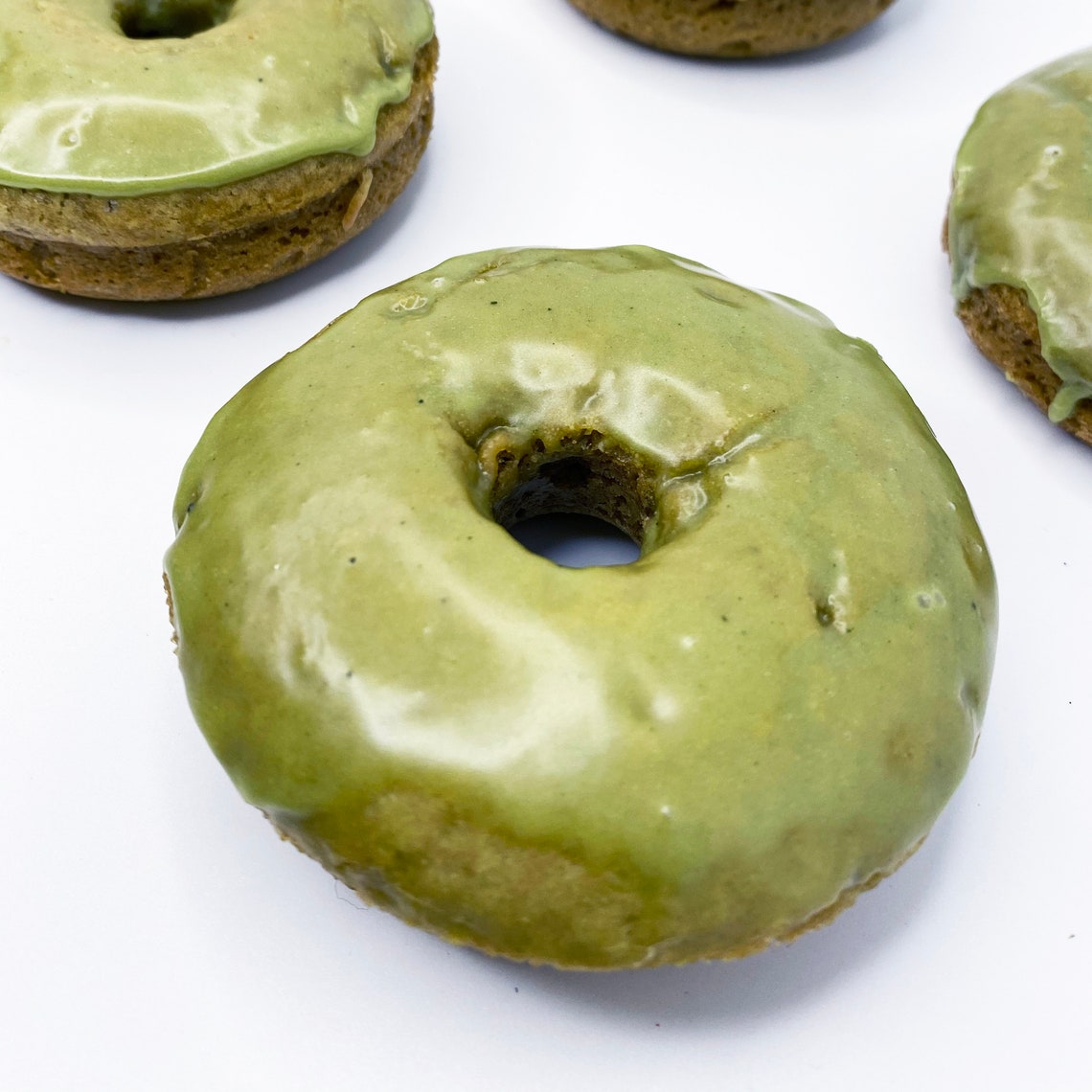 Matcha Mini Cake Donut Vegan - Etsy