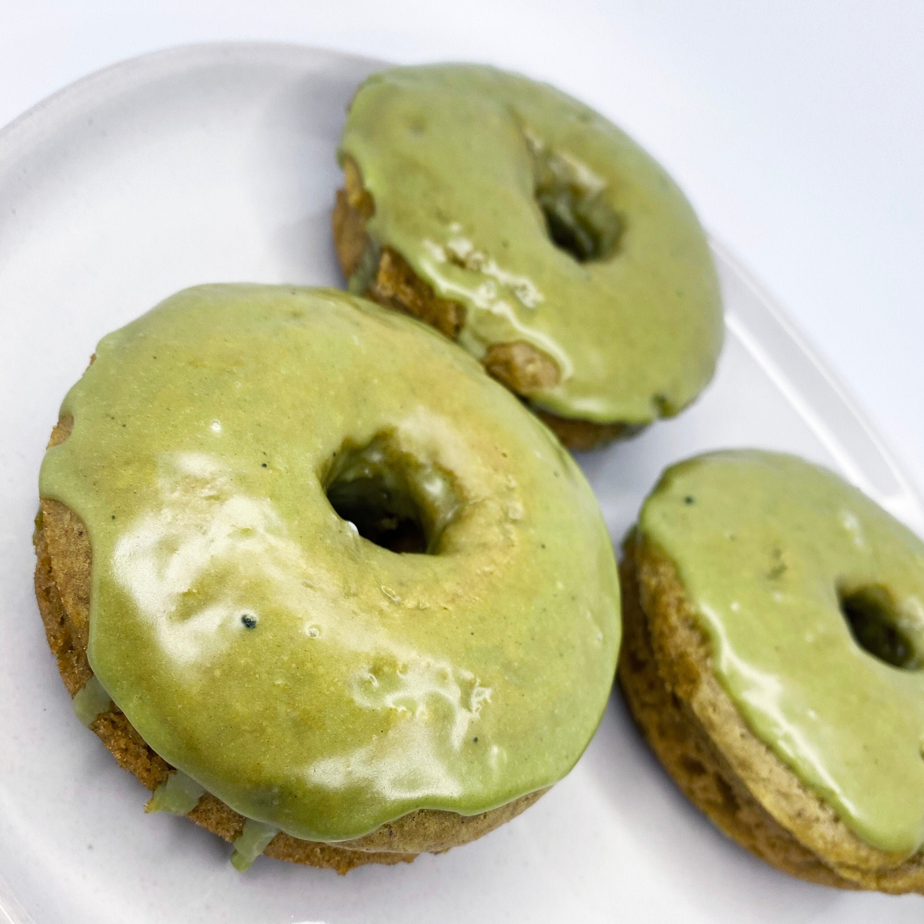 Matcha Mini Cake Donut Vegan | Etsy
