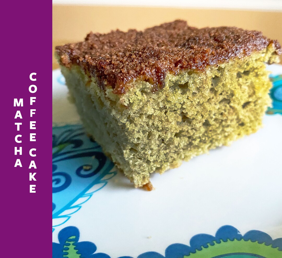 Matcha Coffee Cake - Vegan - Etsy