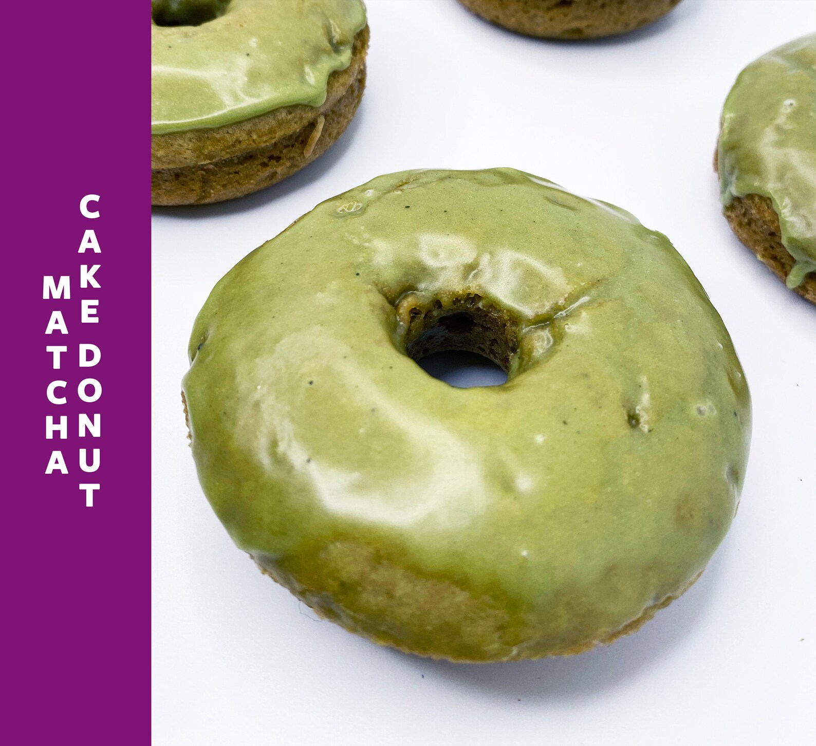 Matcha Mini Cake Donut Vegan | Etsy