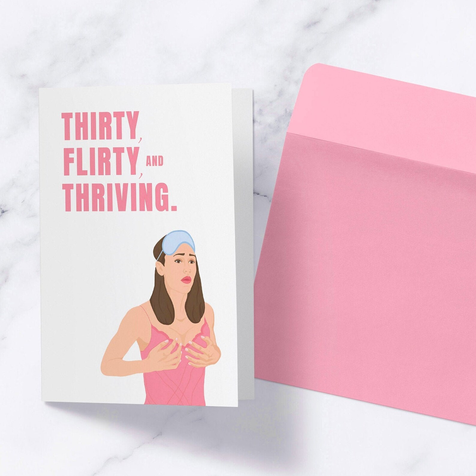 Thirty Flirty And Thriving 30th Birthday Card Available For Etsy