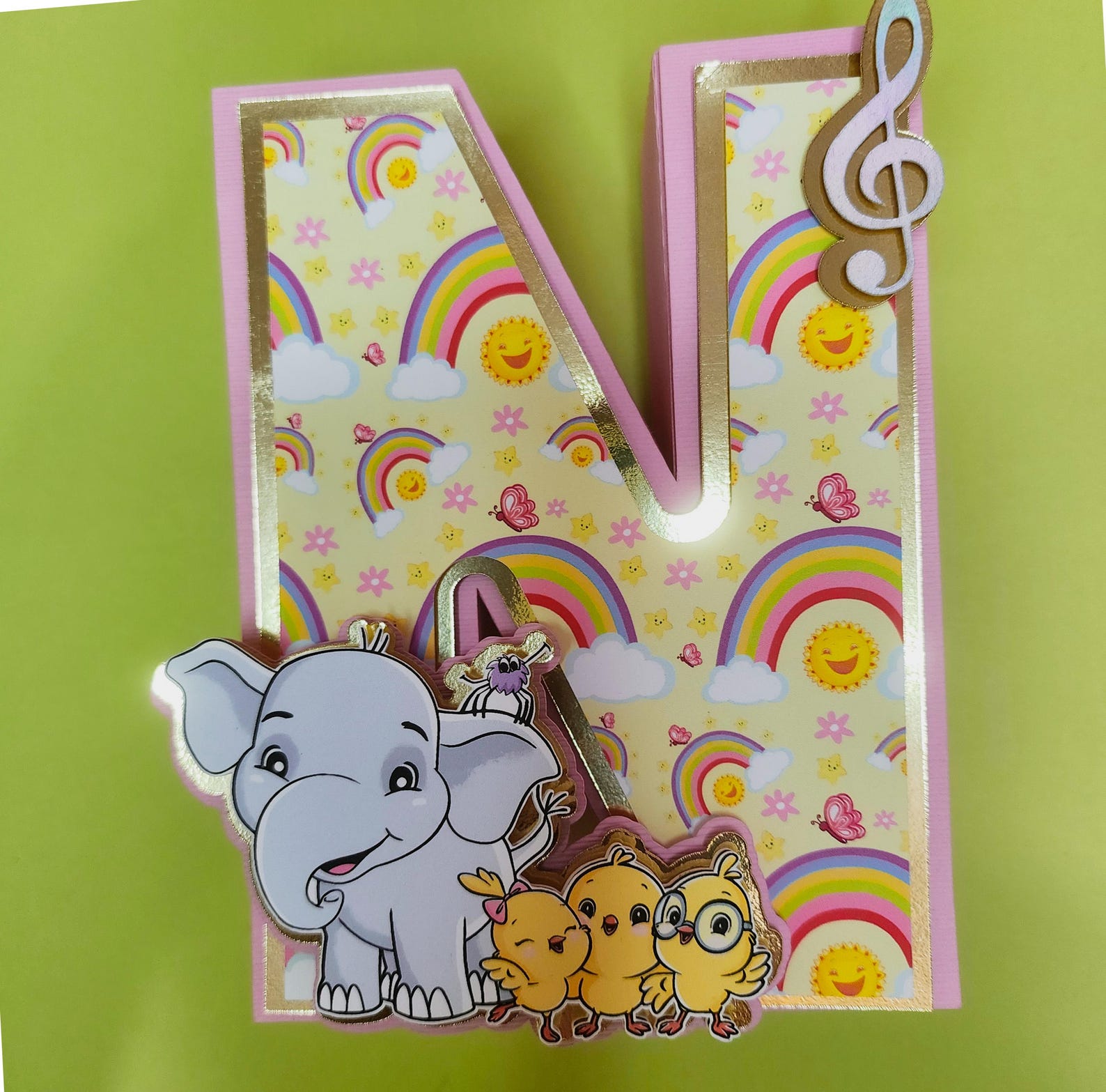 Canticos 3D Letters/party Decor/one /UNO /name/canticos Birthday Party ...