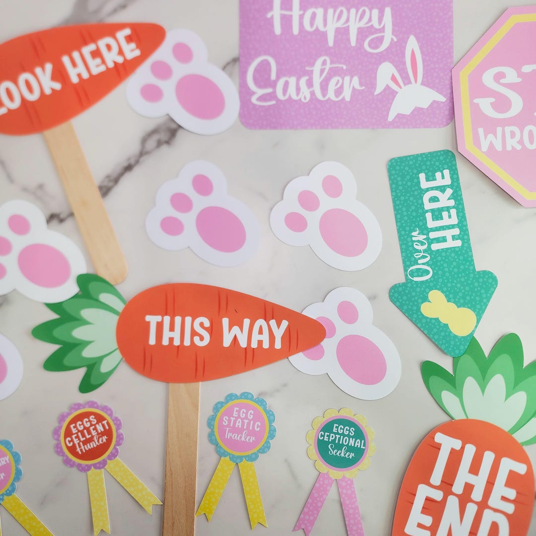 Easter Egg Hunt Signs/printable Easter Activity/easter Activities ...