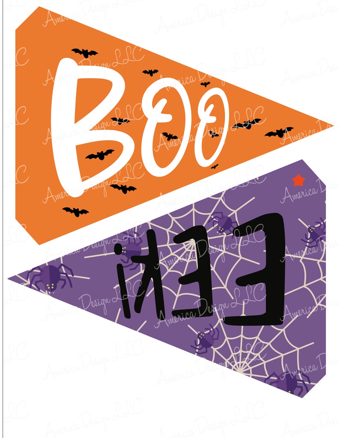 Halloween Pennant Flag Printable / HALLOWEEN Flags/ Instant Printable ...