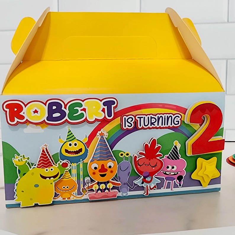 SUPER SIMPLE SONGS Gable Box /party Decorations/ Super Simple Birthday ...