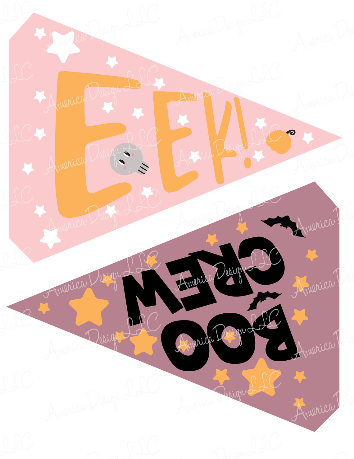 Halloween Pennant Flag Printable / HALLOWEEN Flags/ Instant Printable ...