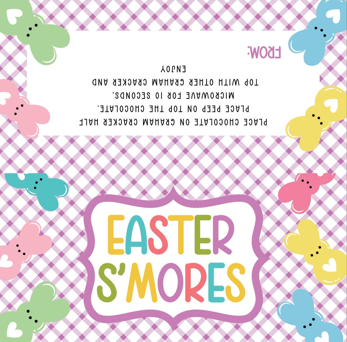 Easter S'mores Treat Bag Topper: Printable Party Decor (digital ...
