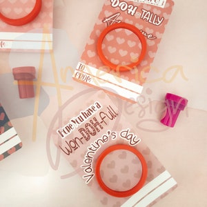 Valentines Day Play Doh Cards for Kids | Non-candy Classroom Valentines ...