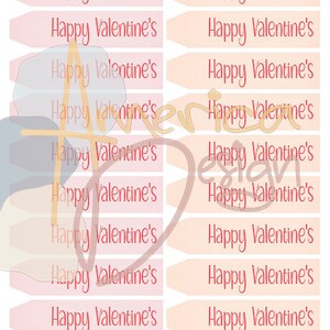 Valentine's Day Pennant Flag Printable / Valentine Flags/ Instant ...