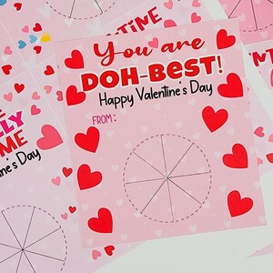 VALENTINE Printable Play Doh Holder/party Decor/non-candy Valentine for ...