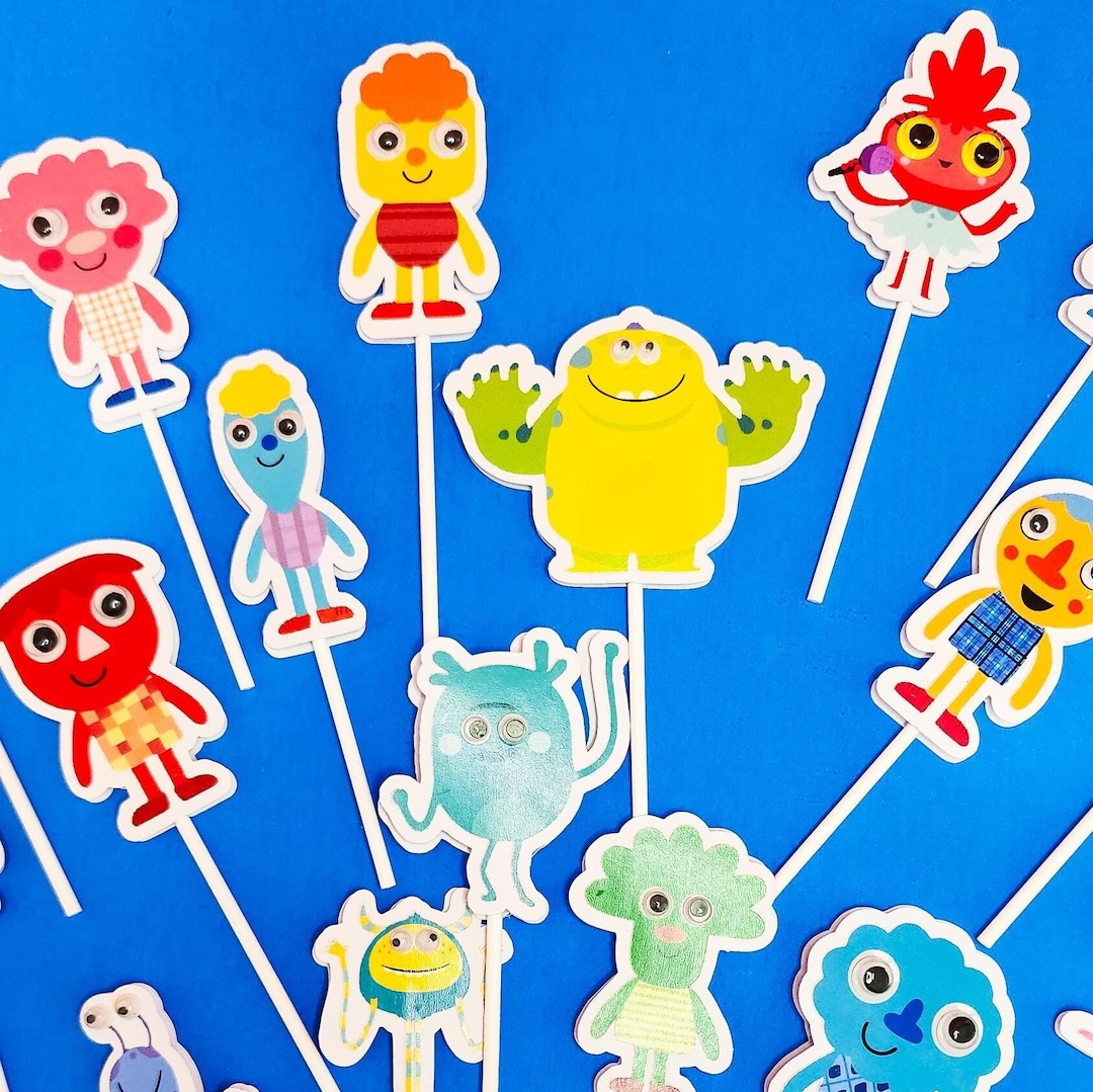 Super Simple Songs Cupcake Toppers: Noodles and Pals Party Decor - Etsy