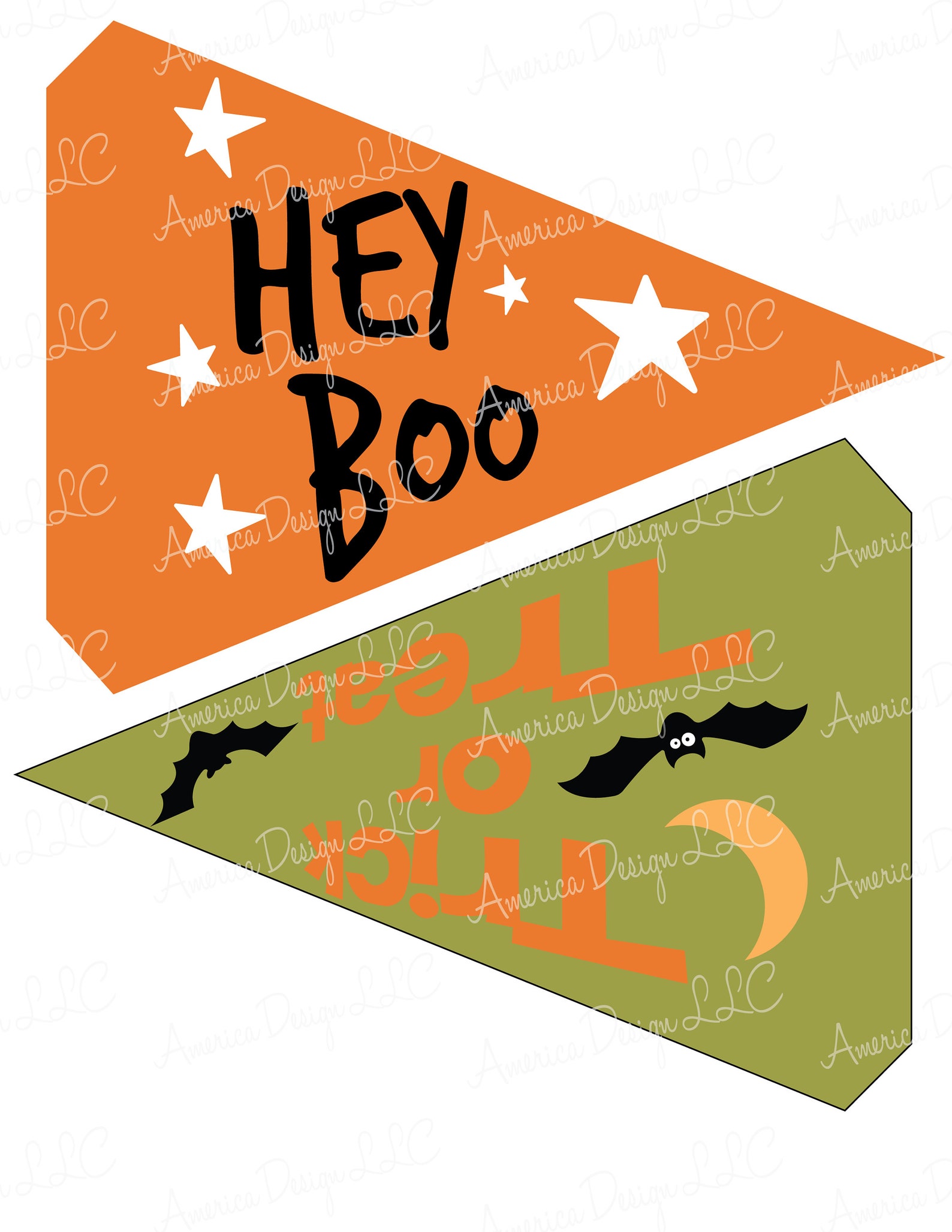 Halloween Pennant Flag Printable / HALLOWEEN Flags/ Instant Printable ...