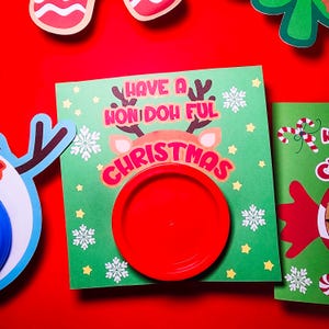 CHRISTMAS Printable Play Doh Holder/party Decor/ 8 Designs/non-candy ...