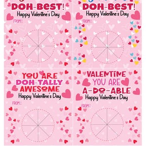 VALENTINE Printable Play Doh Holder/party Decor/non-candy Valentine for ...