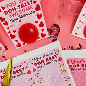 VALENTINE Printable Play Doh Holder/party Decor/non-candy Valentine for ...