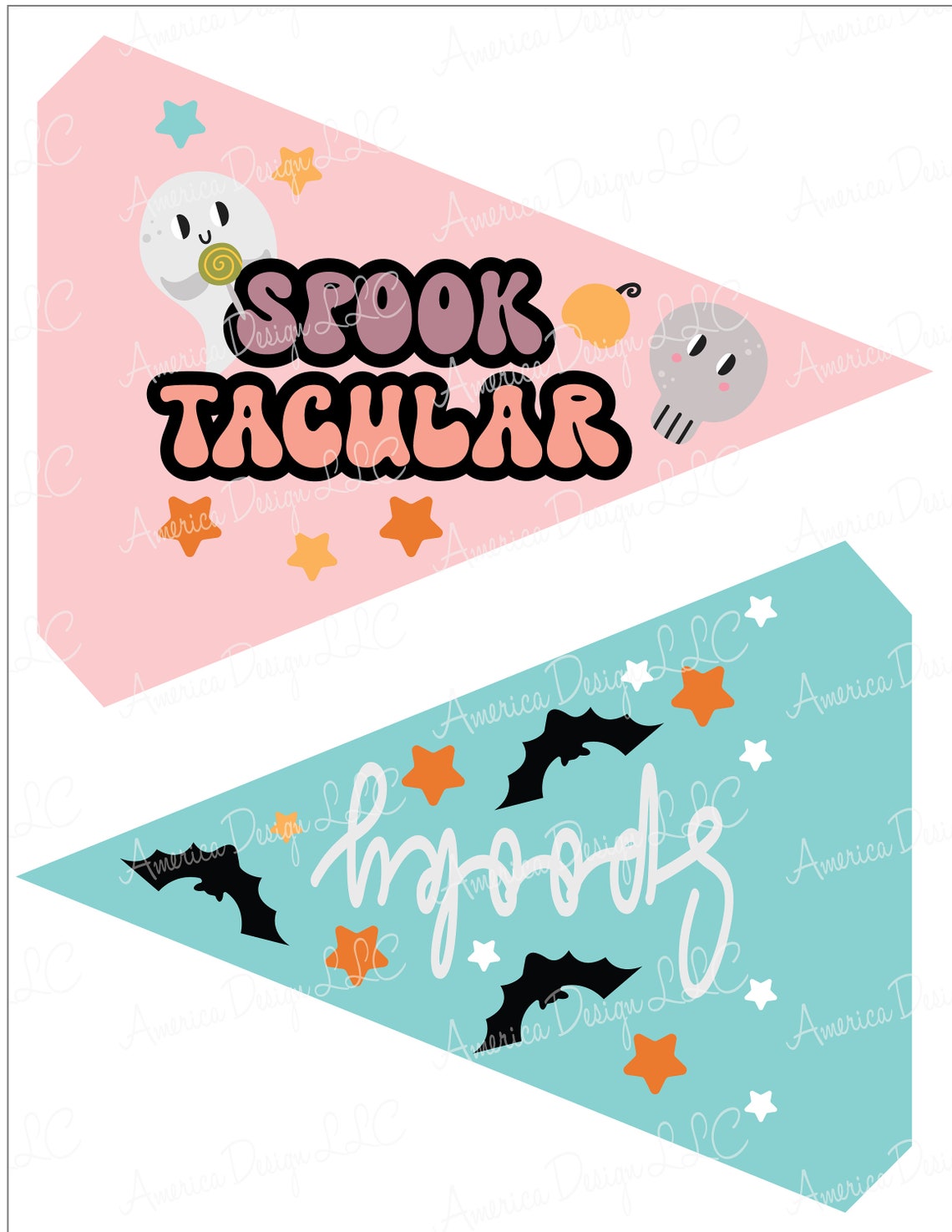 Halloween Pennant Flag Printable / HALLOWEEN Flags/ Instant Printable ...
