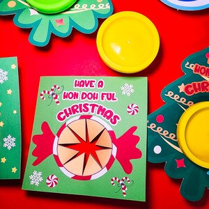 CHRISTMAS Printable Play Doh Holder/party Decor/ 8 Designs/non-candy ...
