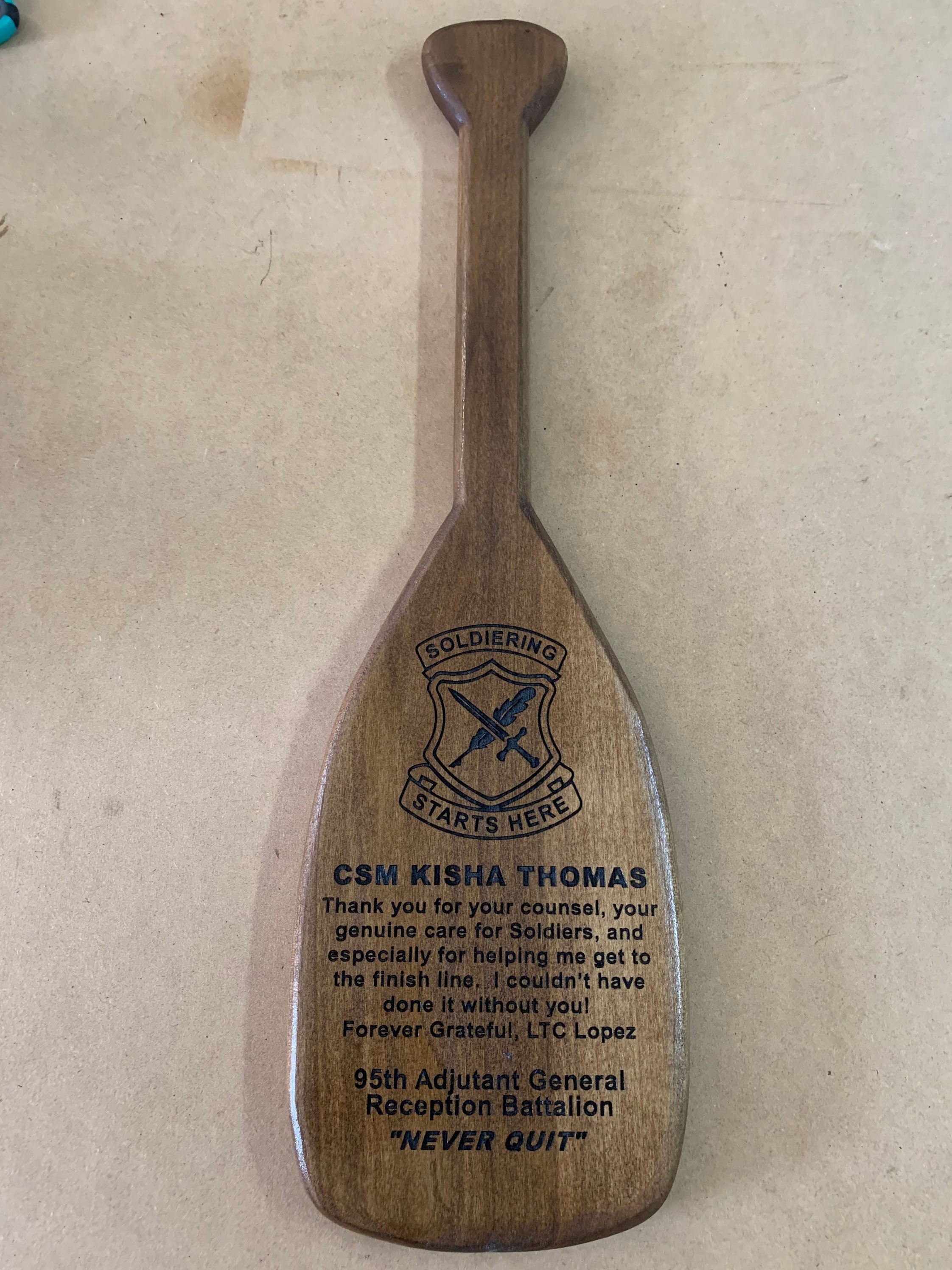 Custom Engraved Paddles Military Army Marines Navy Coast Guard | Etsy